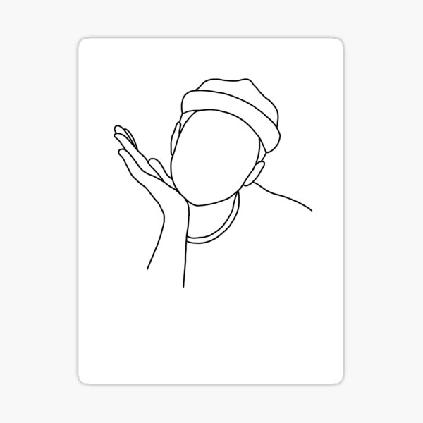 "Niall Horan Pose Outline" Sticker for Sale by Domini9 | Redbubble