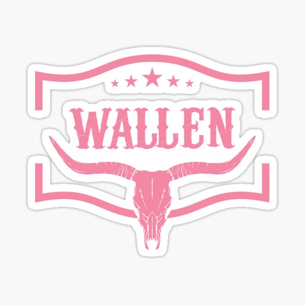 "Wallen Pink Flag" Sticker for Sale by HouseStyleStore | Redbubble