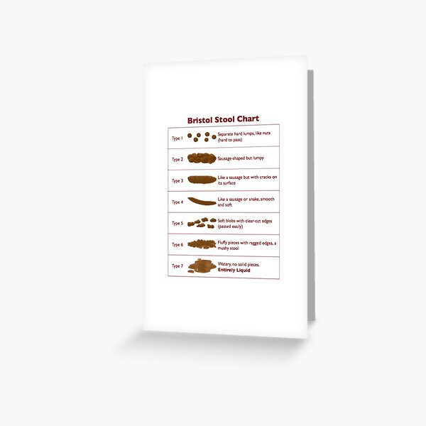 "Stool Chart" Greeting Card for Sale by Glenbobagins | Redbubble