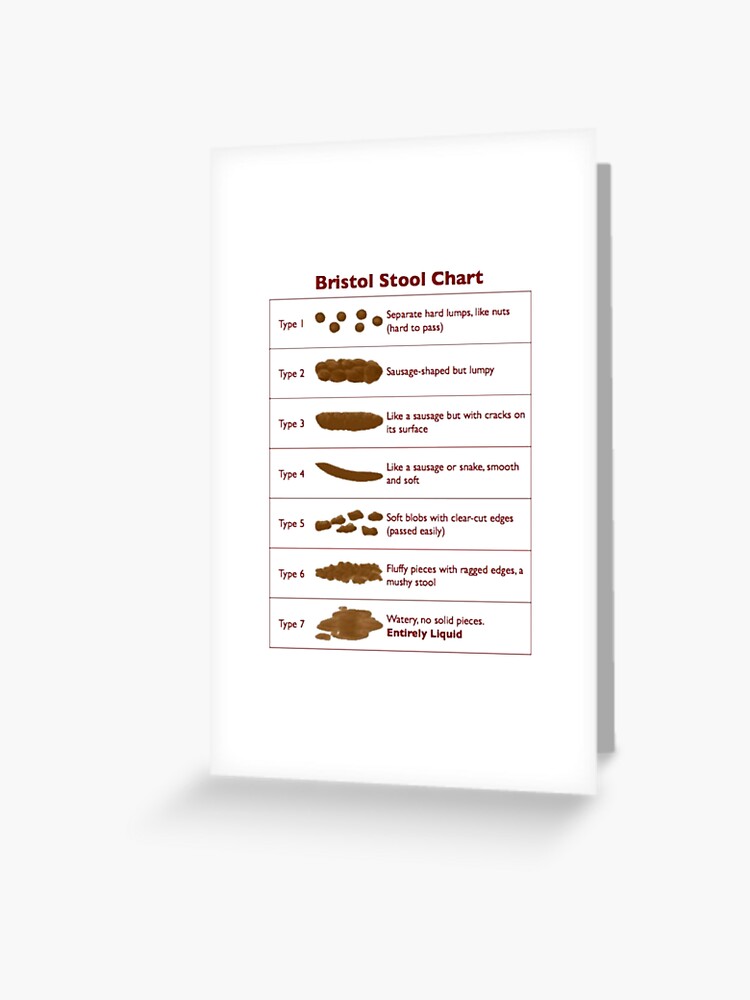 "Stool Chart" Greeting Card for Sale by Glenbobagins | Redbubble