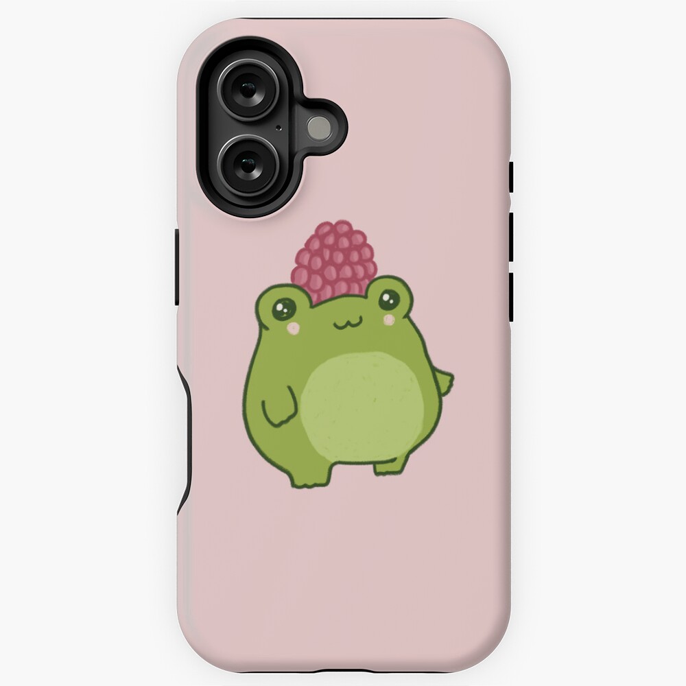 "Pastel Raspberry Frog: Cute and Chubby Kawaii Cottagecore Aesthetic ...