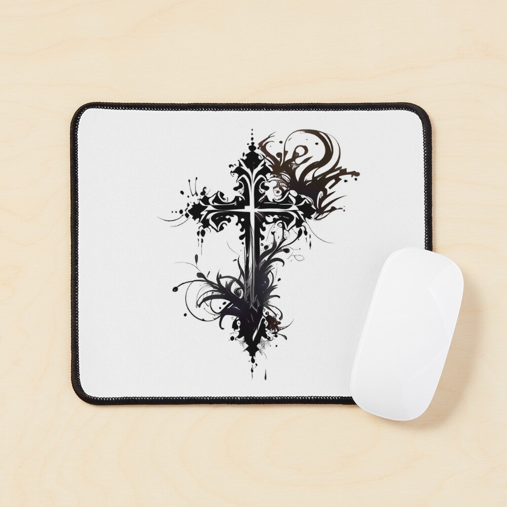 "Black Cross" Sticker for Sale by ShadowAndSlate | Redbubble