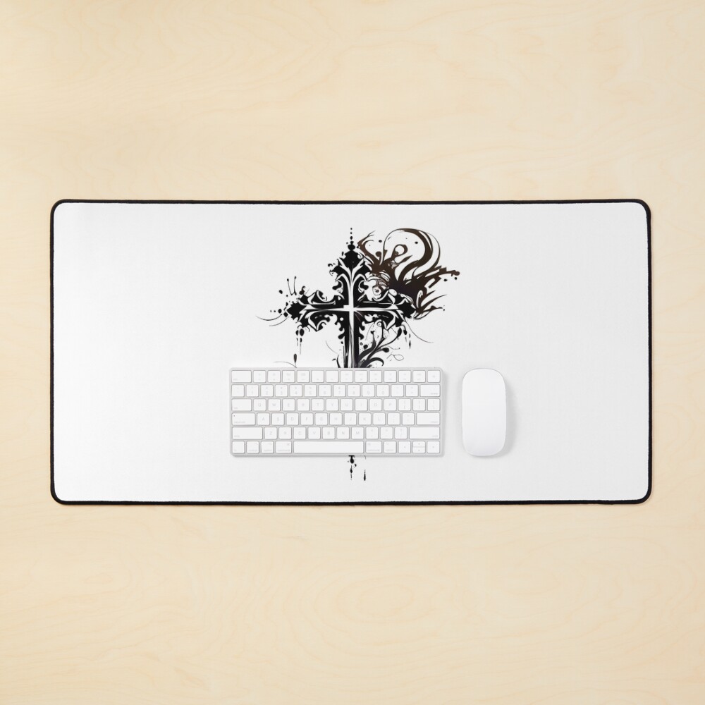 "Black Cross" Sticker for Sale by ShadowAndSlate | Redbubble