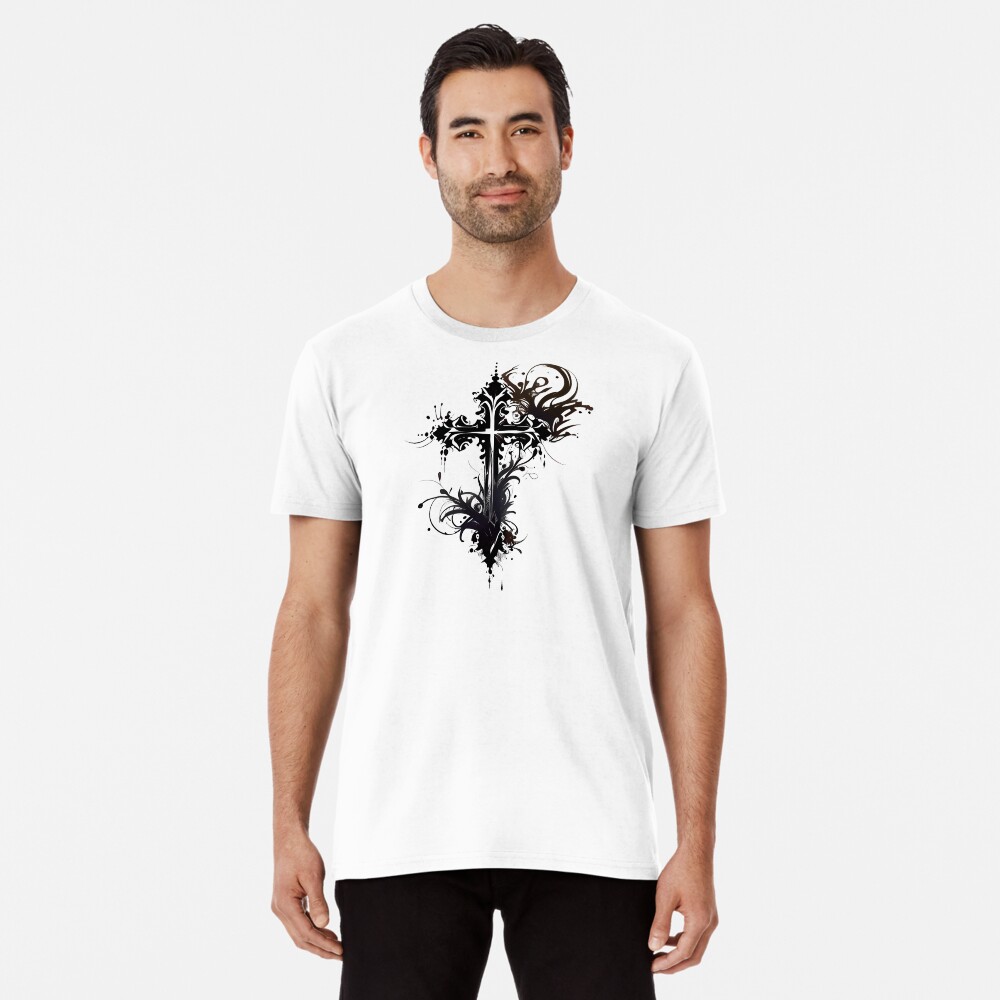 "Black Cross" Sticker for Sale by ShadowAndSlate | Redbubble