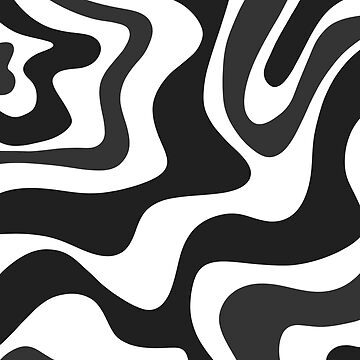 "liquid pattern - black and gray" Poster for Sale by Kiniusia | Redbubble