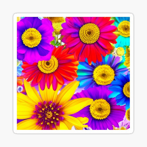 "Flower Power" Sticker by brahimooo | Redbubble