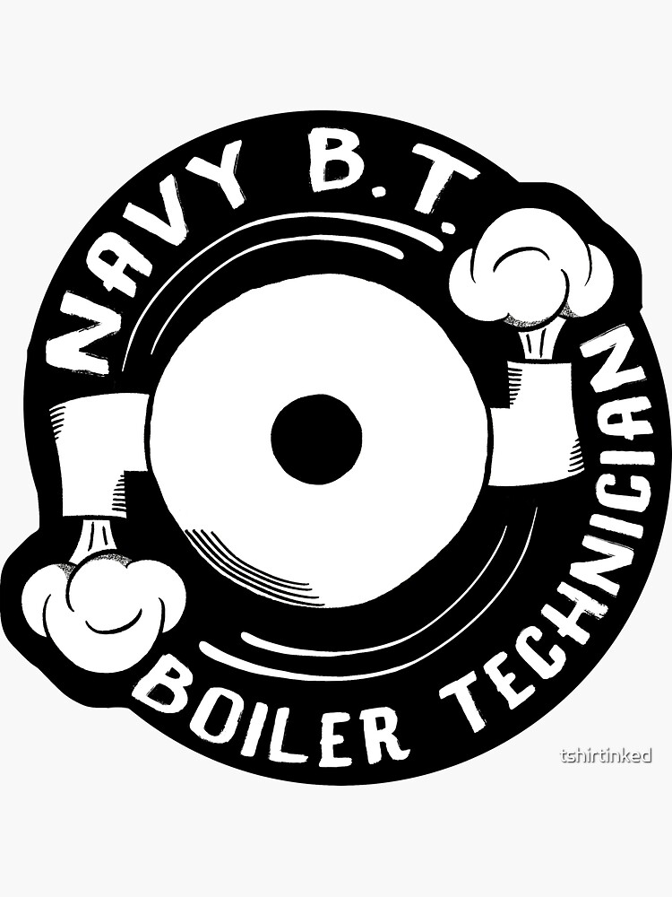 "Navy B.T. (Boiler Tech) Sticker " Sticker for Sale by tshirtinked ...
