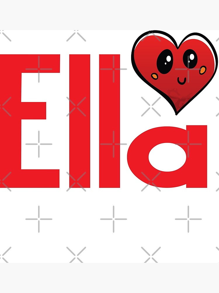 "Ella Cute Heart" Art Print for Sale by ProjectX23 | Redbubble