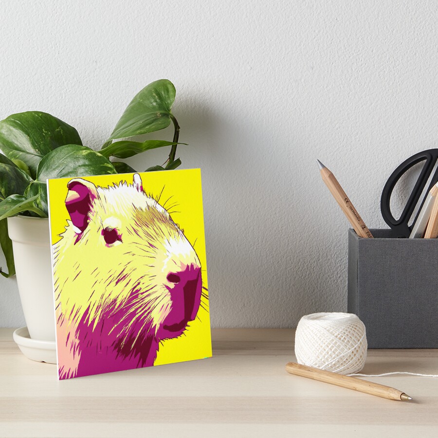 "Capybara In Pop Art" Poster for Sale by HVIUXLEE | Redbubble