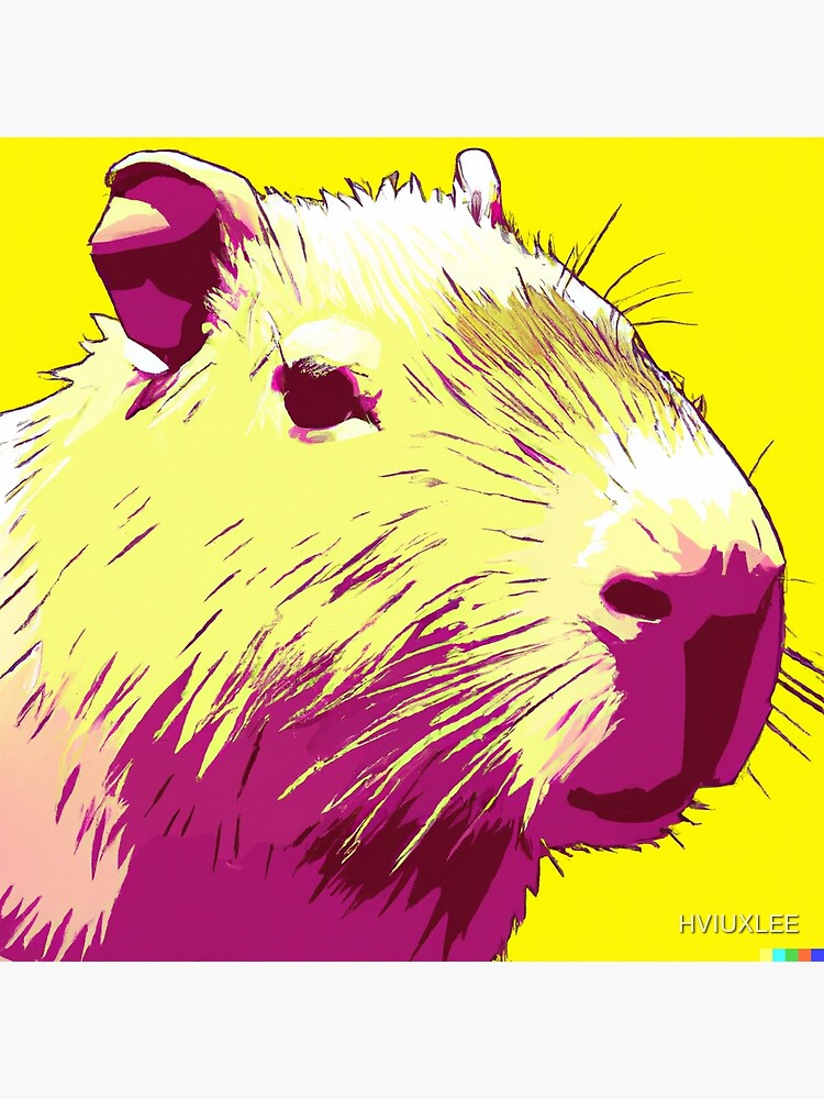 "Capybara In Pop Art" Poster for Sale by HVIUXLEE | Redbubble