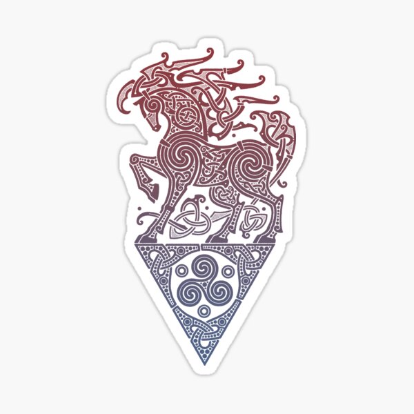 "SLEIPNIR" Sticker for Sale by RAIDHO | Redbubble