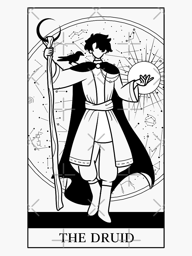 "DND druid design" Sticker for Sale by FineHades | Redbubble