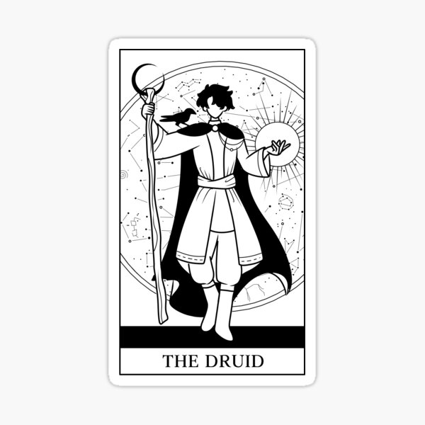"DND druid design" Sticker for Sale by FineHades | Redbubble