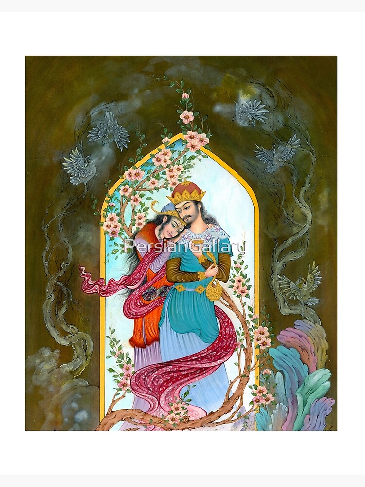 "نقاشی مینیاتوری Miniature painting, Persian Art-poems Hafez" Art Board ...