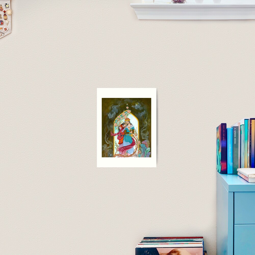 "نقاشی مینیاتوری Miniature painting, Persian Art-poems Hafez" Poster ...