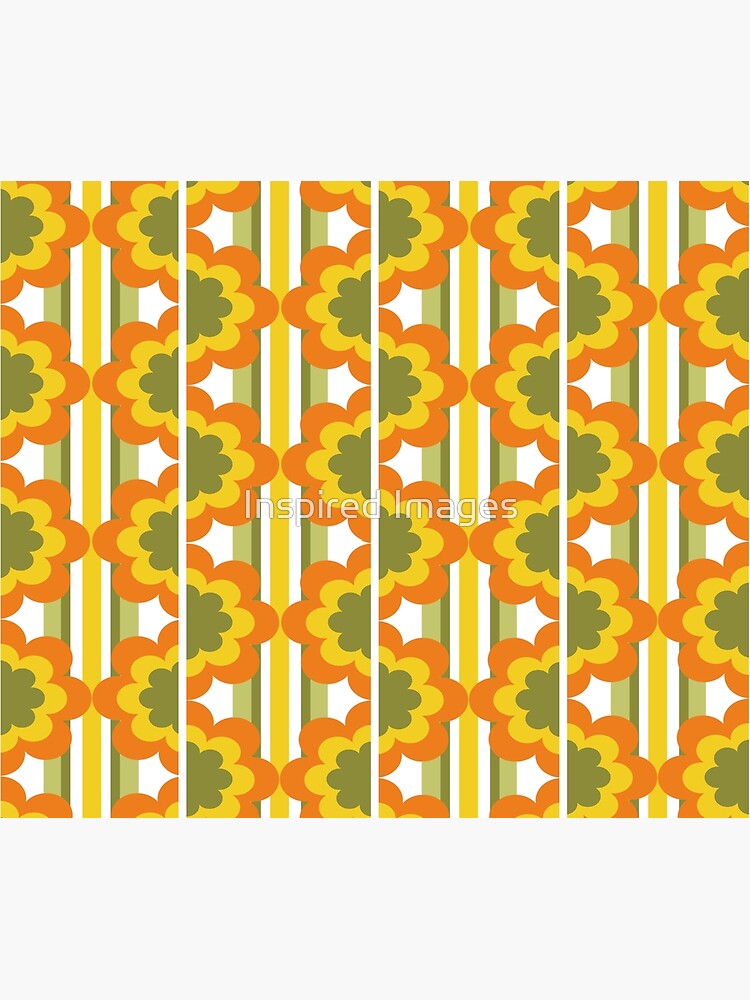 "1970's Pattern / Retro 70s Vintage Seventies style" Comforter by ...