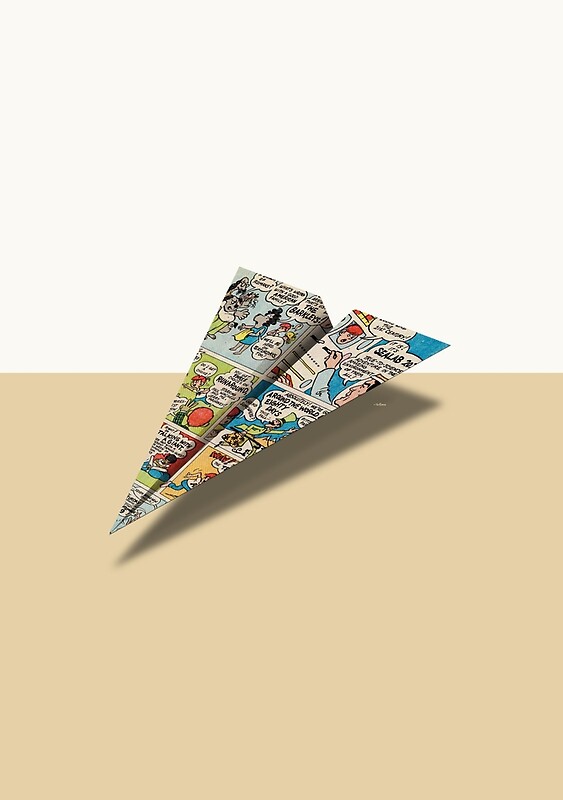 "Terrific Ten II Comic Book Ad Paper Airplane" by YoPedro | Redbubble