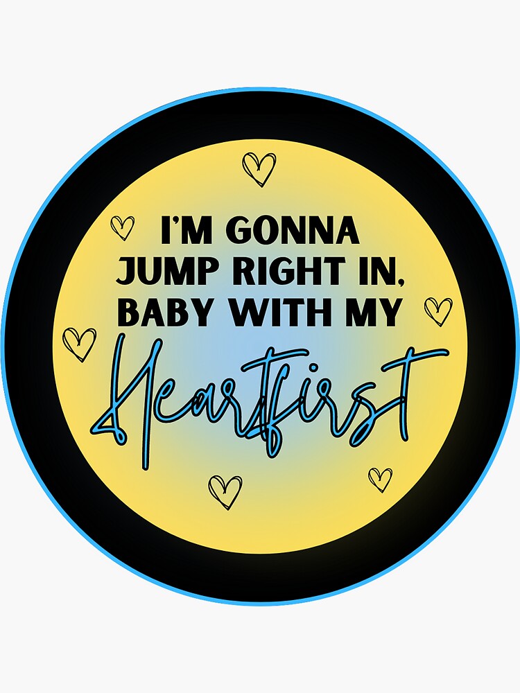 "Heartfirst" Sticker for Sale by marisaannart | Redbubble