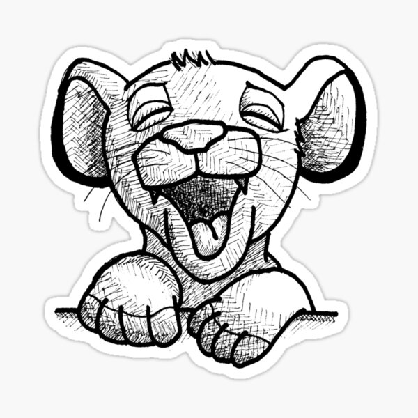 Baby Simba Stickers | Redbubble