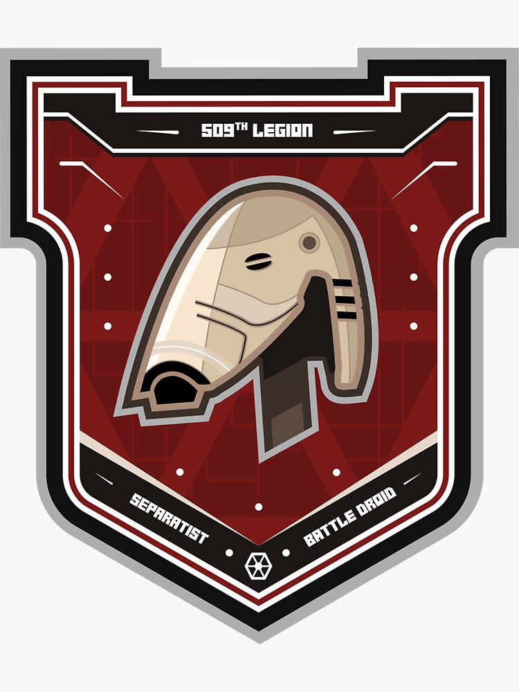 "Battle droid" Sticker for Sale by Olivier117 | Redbubble