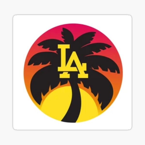 "Los Angeles logo " Sticker for Sale by kitorokai | Redbubble