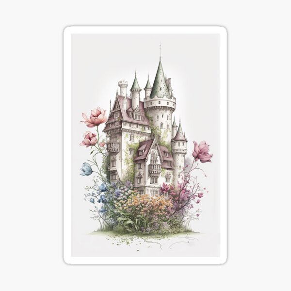 "Princess Castle" Sticker by LabAdventures | Redbubble