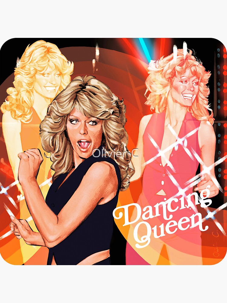 "Dancing queen" Sticker by Olivier-C | Redbubble