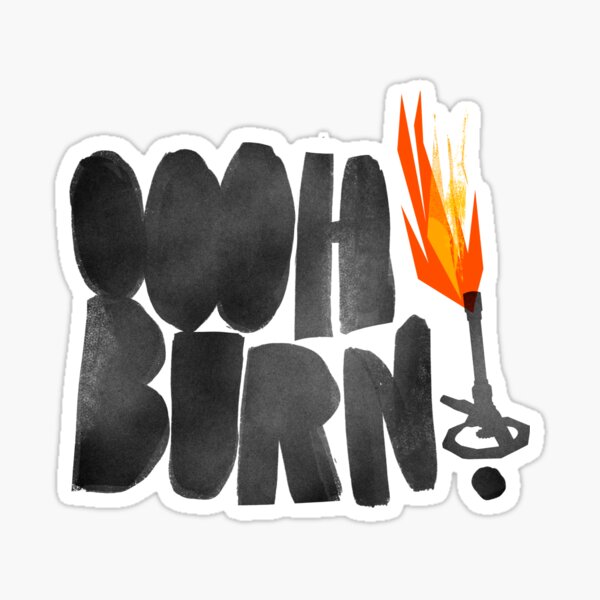 "Bunsen Burner" Sticker for Sale by klamotystudio | Redbubble