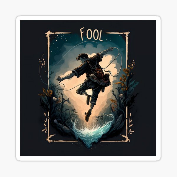 "The Fool " Sticker for Sale by AstroGen | Redbubble