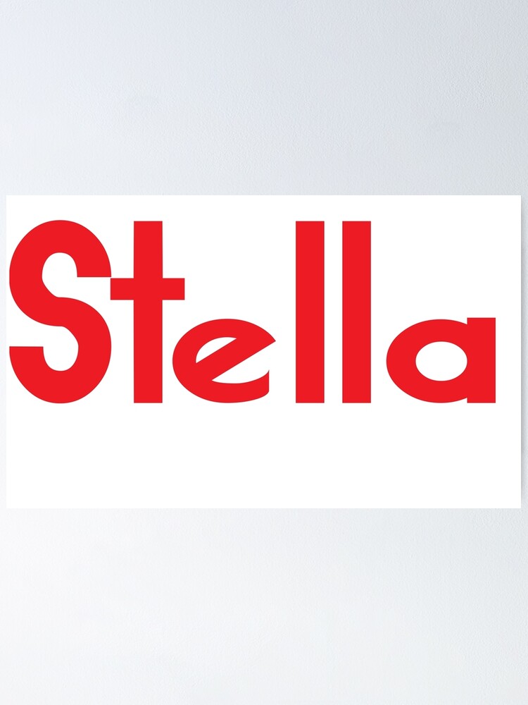 "Stella Name Red Stella Meaning Star" Poster for Sale by ProjectX23 ...