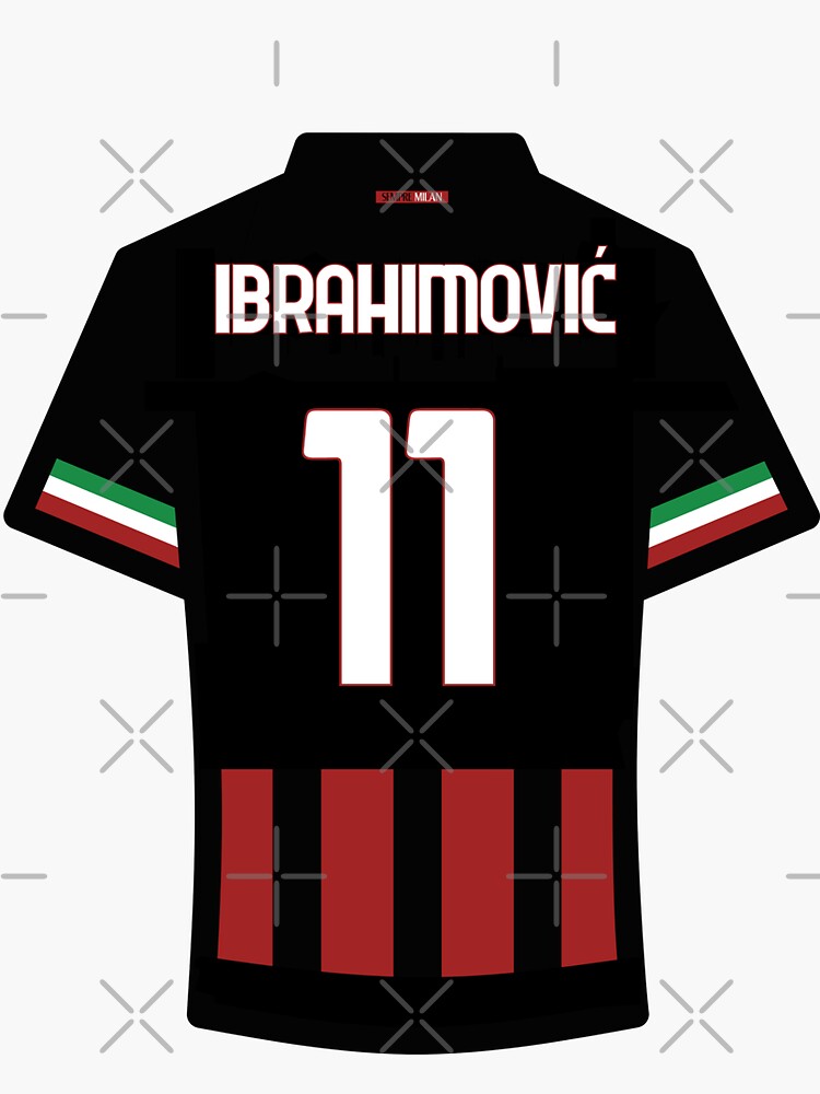 "Ibrahimovic #11 ACM 22/23 Football Jersey" Sticker for Sale by ...