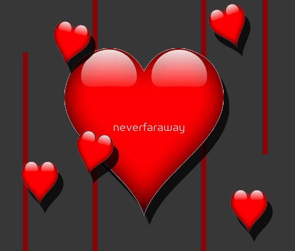 "Hearts Hearts Everywhere" by neverfaraway | Redbubble