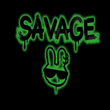 "Savage bunny with sunglasses" Sticker for Sale by Tia Me | Redbubble