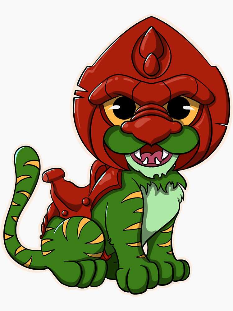"Battlecat Cringer" Sticker for Sale by mikesofka | Redbubble
