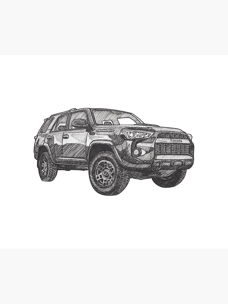 "Toyota 4Runner TRD Pro (SW No. 1)" Canvas Print by Sketchwagen | Redbubble