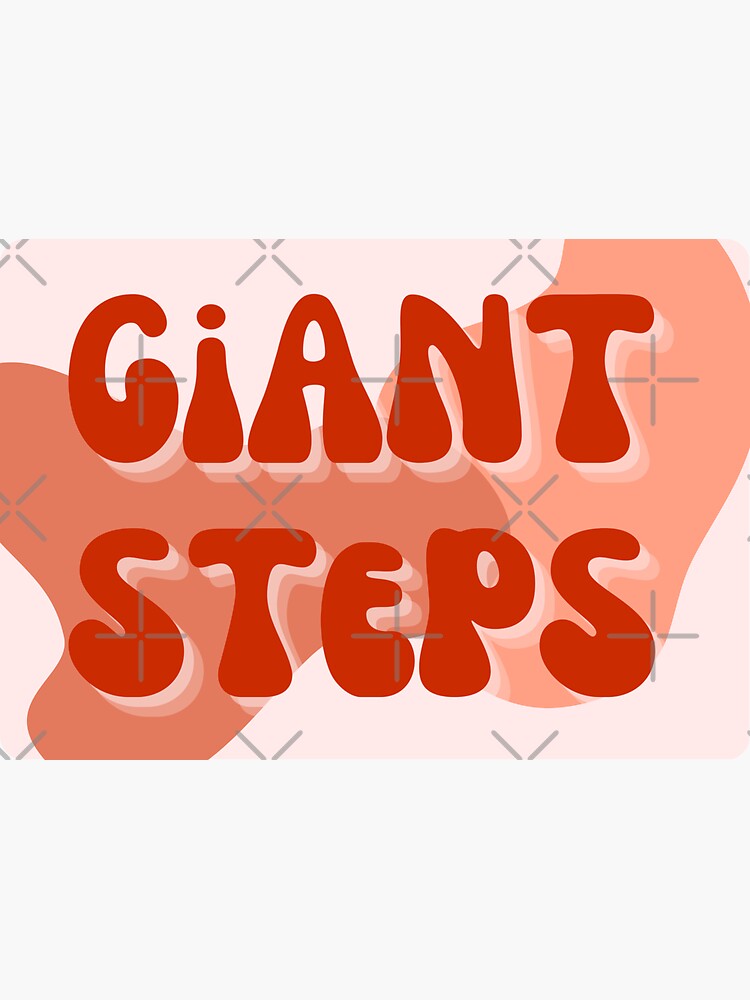 "Giant Groovy Steps" Sticker for Sale by bebop-stop | Redbubble