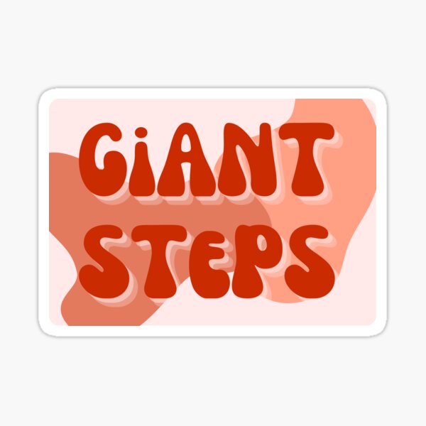 "Giant Groovy Steps" Sticker for Sale by bebop-stop | Redbubble