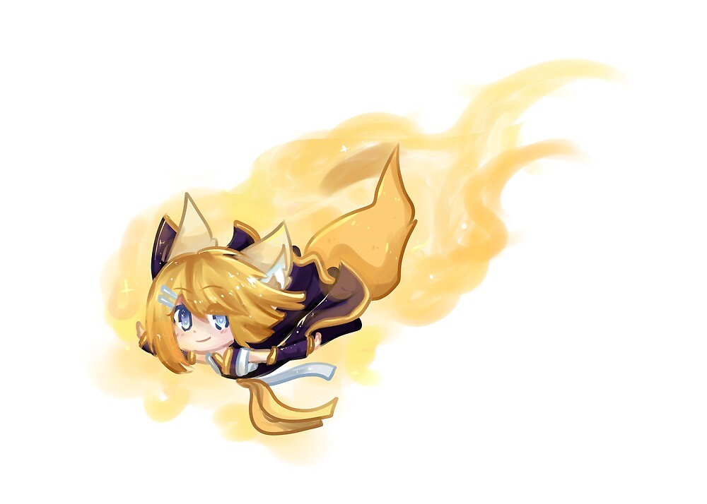 "Kagamine Rin | The Celestial Fox" by Kuro-The-Ninja | Redbubble