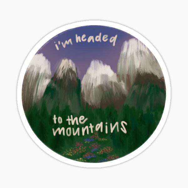 "To The Mountains Lizzy McAlpine Song Lyric Sticker" Sticker for Sale ...