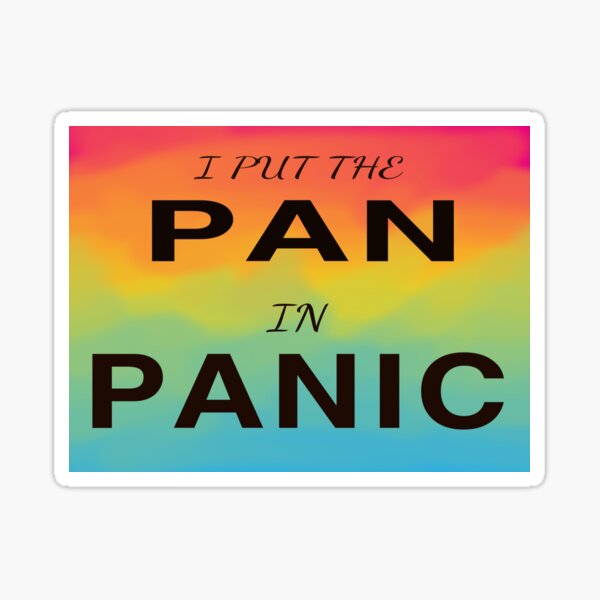 "Pan panic" Sticker for Sale by TigerLeahy | Redbubble
