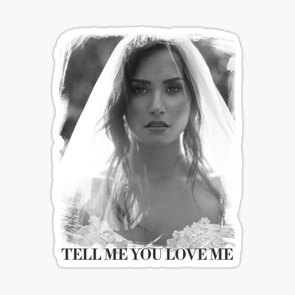 "tell me u love me" Sticker by gioplothow | Redbubble