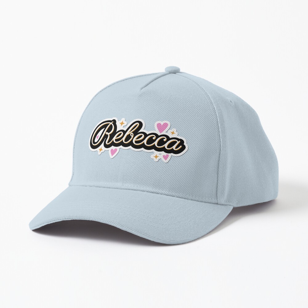 "Rebecca name cute design" Sticker for Sale by BrightLightArts | Redbubble