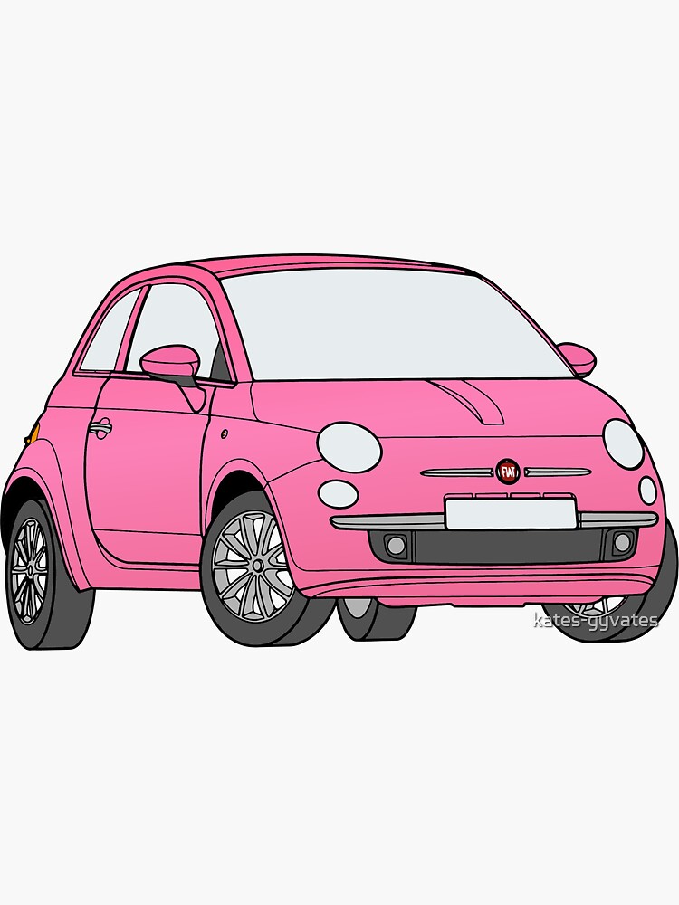 "Hot pink car decal" Sticker for Sale by kates-gyvates | Redbubble