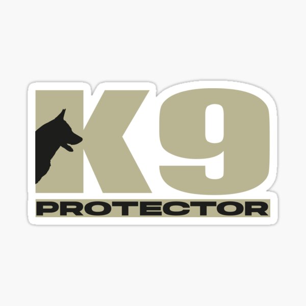 "K9 Protector Motif" Sticker by jochenM | Redbubble