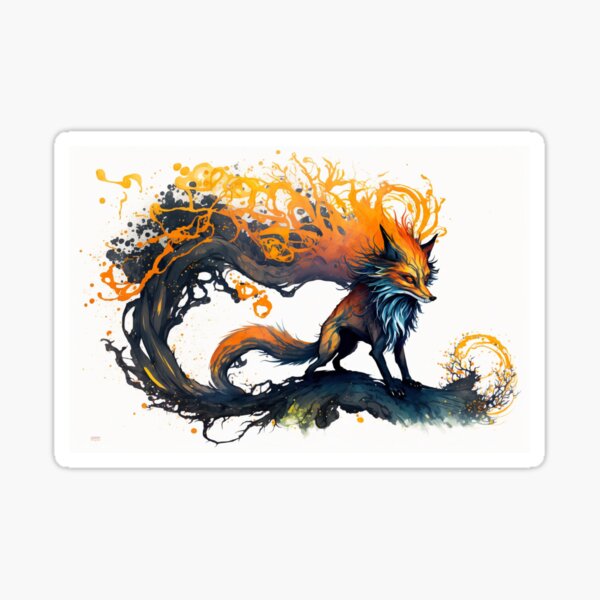 "Angry fox" Sticker for Sale by fanzen69 | Redbubble