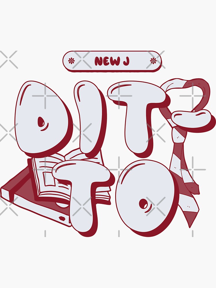 "NJ - Ditto" Sticker for Sale by smallkore | Redbubble