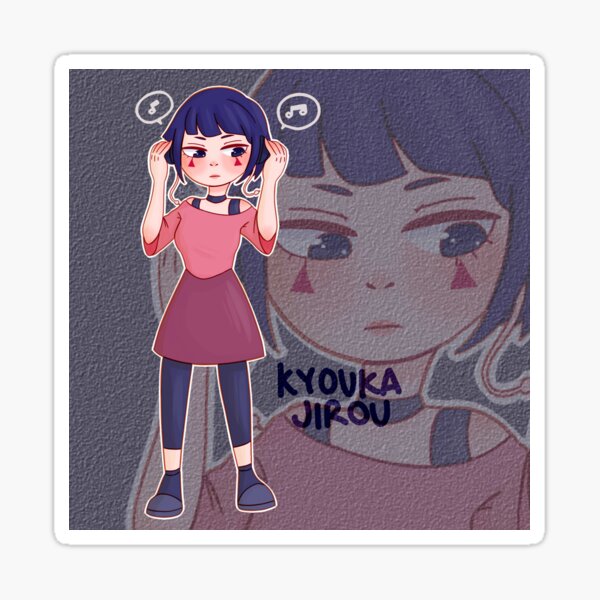"BNHA KYOUKA JIROU" Sticker for Sale by lecchinoodles | Redbubble