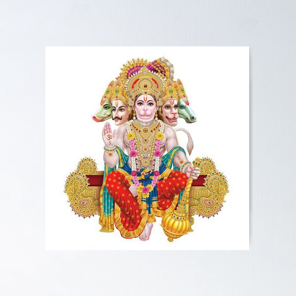 "Lord Hanuman" Poster for Sale by Ravaya | Redbubble