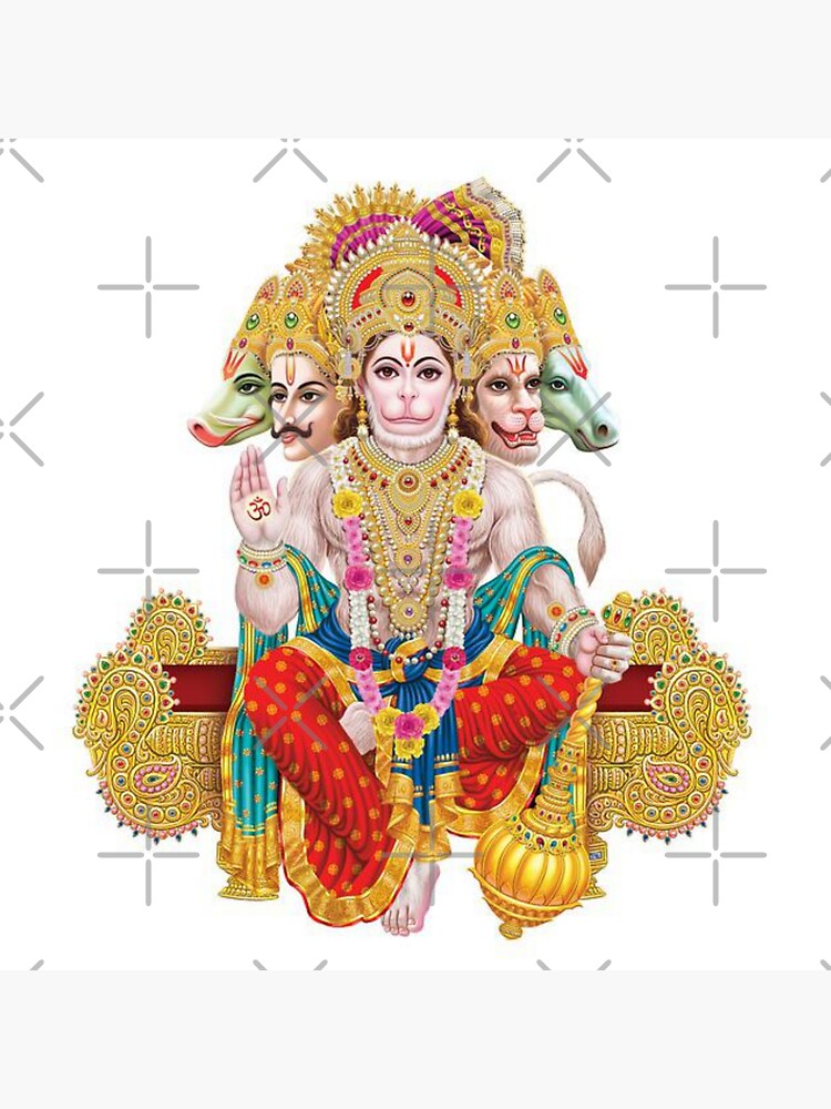 "Lord Hanuman" Sticker for Sale by Ravaya | Redbubble
