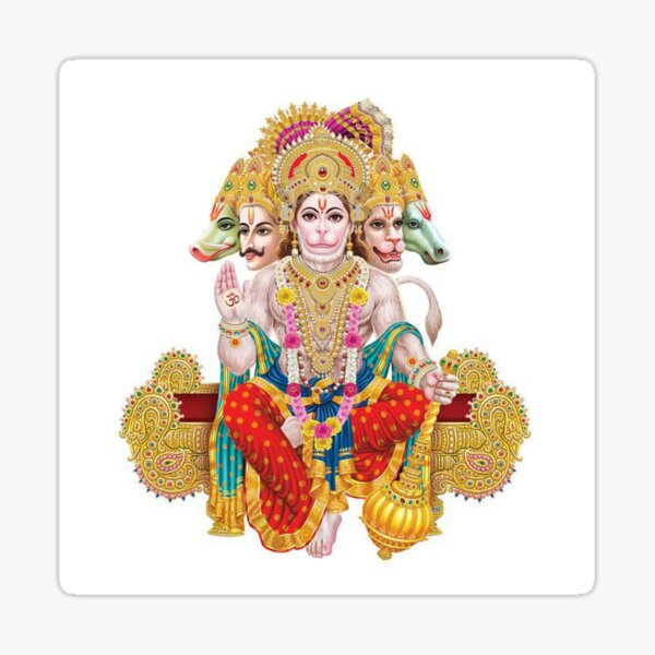 "Lord Hanuman" Sticker for Sale by Ravaya | Redbubble